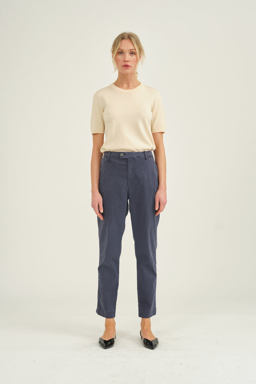 PD-Anika Support Cropped Chino - Navy – Pieszak